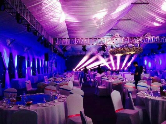 800 People Luxury Wedding Tents Waterproof PVC Catering For Wedding / Party