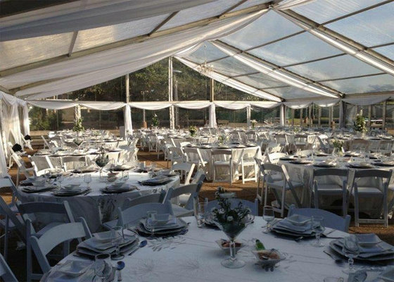 Wind Resistant Transparent Party Tent , Large Romantic Clear Wedding Tent