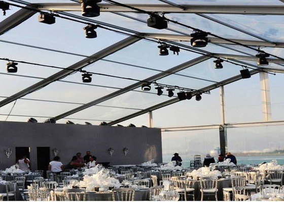 Fire Proof Clear Roof Party Tent 15m * 30m Arabic Style For Entertainment Space