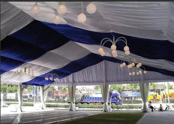 100 - 500 People Wedding Reception Tent , Marquee Party Tent With White Roof Linings