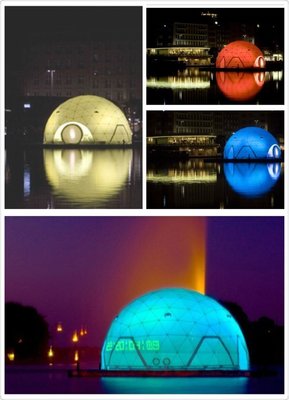 Steel Frame White Dome Tent , Half Sphere Tent Sleeping For Eco Living