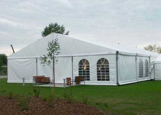 Double PVC Coat Clear Span Structure Tent , Large Outdoor Tent For 500-1000 People