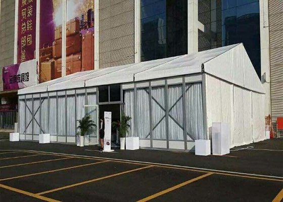 Big Commercial Event Tents , Heavy Duty Marquee Tent With Glass Walls
