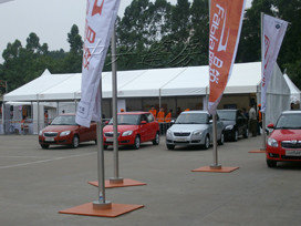 Fabric Roof Trade Show Tents 12m * 30m Water Resistant For All Sports Events
