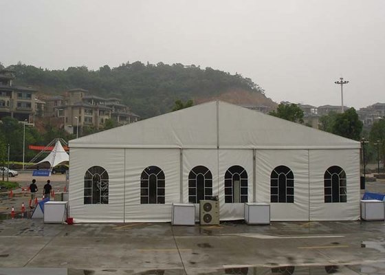 Wind Resistant Trade Show Tents 15M X 30M Customized Clear span Fabric Structures