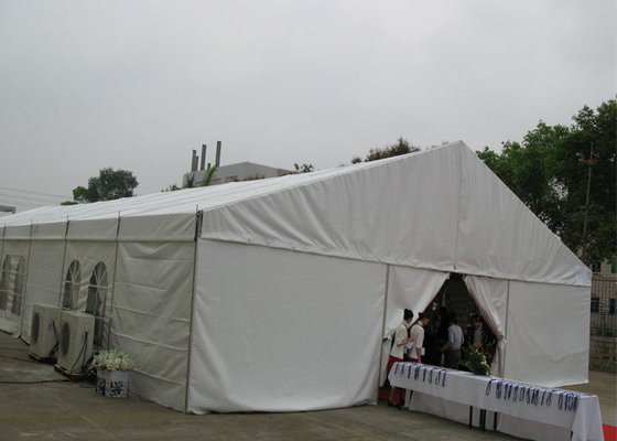 Elegant Square Tube Trade Show Tents Rain Proof High Peak Marquees For Sports Event