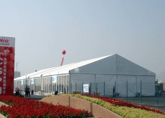 Size Customized Large Shelter Tent , Aluminum Structure Tent With PVC Cover