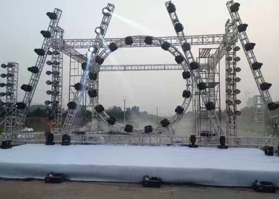 Easy Instal / Demount Aluminum Stage Truss Customized 12m Span Stage Background