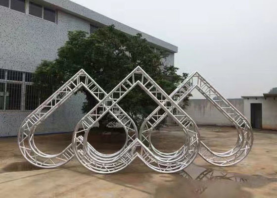 Fashion OEM Portable Stage Truss , 8m Diameter Truss Aluminum Spigot Truss