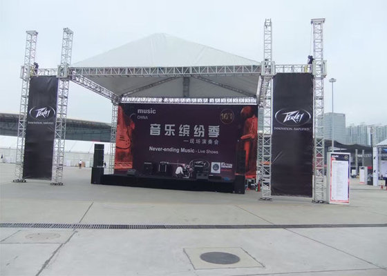 Span 15m Aluminum Stage Truss 300mm X 300mm Strong Loading Capacity For Trade Show