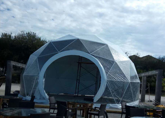 UV Resistant Large Commercial Tent , Transparent Dome Tent 12m Diameter