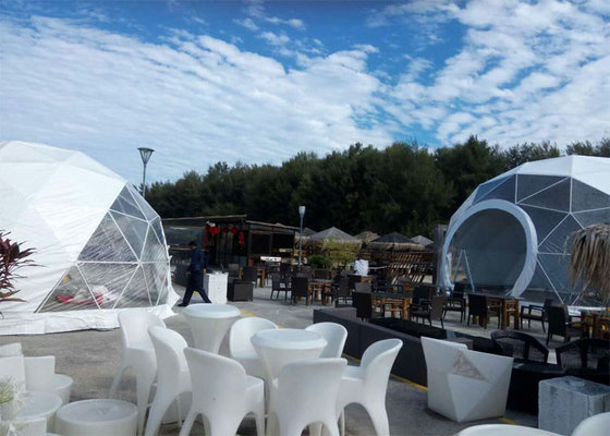 UV Resistant Large Commercial Tent , Transparent Dome Tent 12m Diameter