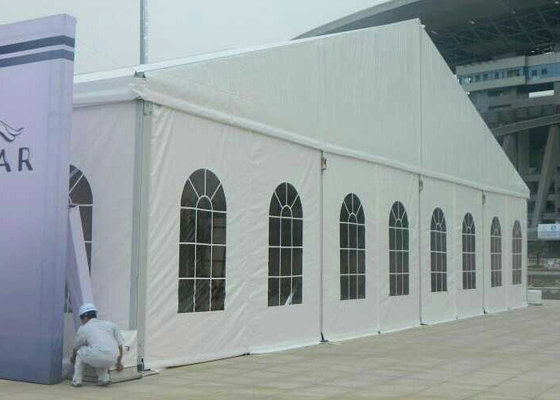 18m Glass Walls Fabric Structure Large Outdoor Canopy Tent For Events Fast Install