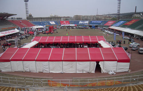 PVC 20m X 30m Luxury Wedding Tents Large Outdoor Tent With Transparent PVC Walls