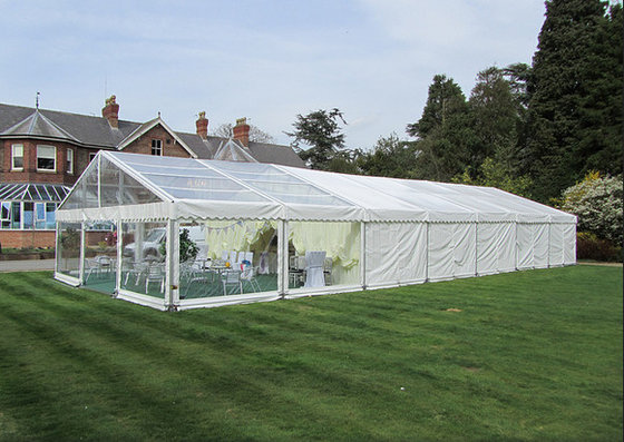 10m X 21m Outdoor Party Tents Aluminium Frame With Transparent Roof / PVC Roof