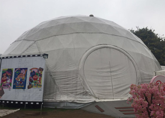 Diameter 6m Geodesic Dome Tent For Party with Q235 Hot Galvanized Steel Tube