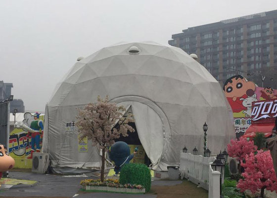 Diameter 6m Geodesic Dome Tent For Party with Q235 Hot Galvanized Steel Tube
