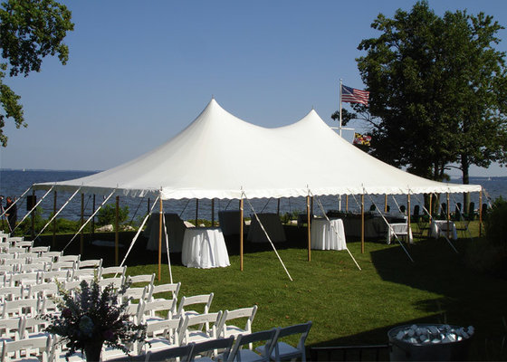 Festivals Exhibitions High Peak Tension Tents 18 * 24M With Waterproof PVC Wall