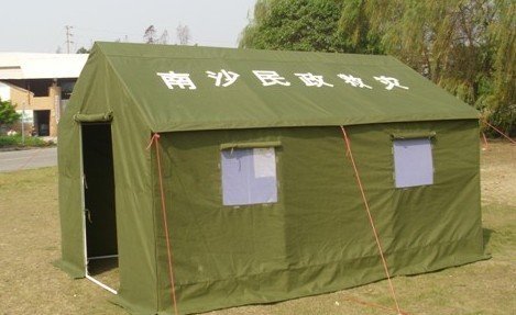 Disaster Relief Heavy Duty Canvas Tents Frame Style For Army / Military
