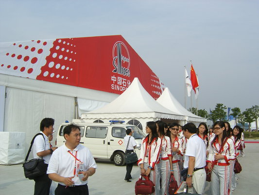 PVC 40m X 30m Outdoor Event Tent Fire Retardant With Logo / Transparent Cover