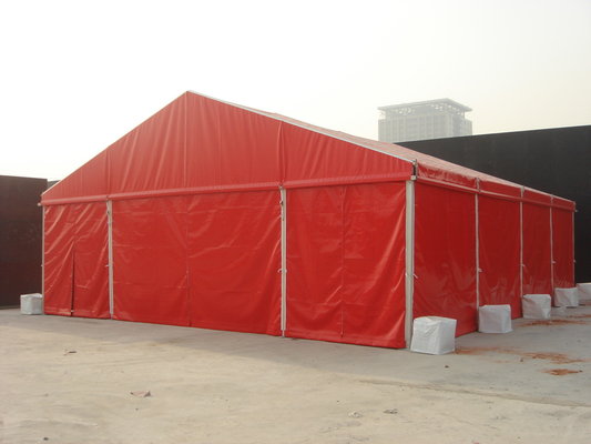 10 M Luxury Wedding Tents Red Roof And Side Walls With Out Windows