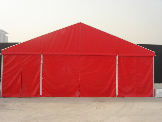 10 M Luxury Wedding Tents Red Roof And Side Walls With Out Windows