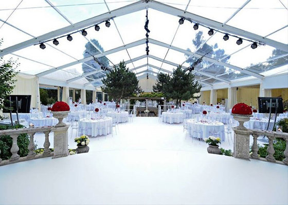 High Reinforced Aluminum Clear Span Tent 15m By 30 M Marquee With Transparent Wall