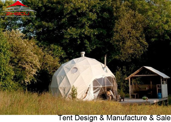 White And Transparent Dome Tent For Greenhouse Diameter 6m B1 M2 CE