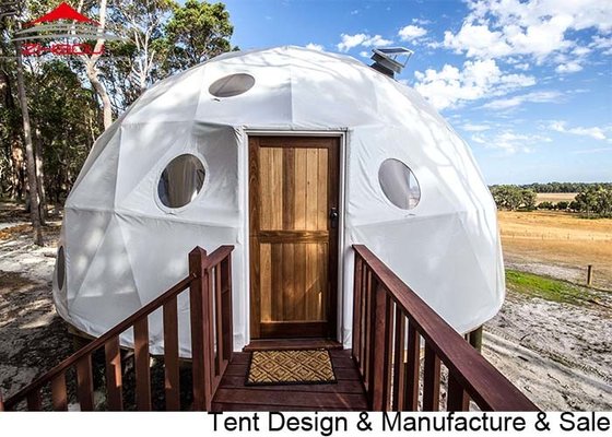 White And Transparent Dome Tent For Greenhouse Diameter 6m B1 M2 CE