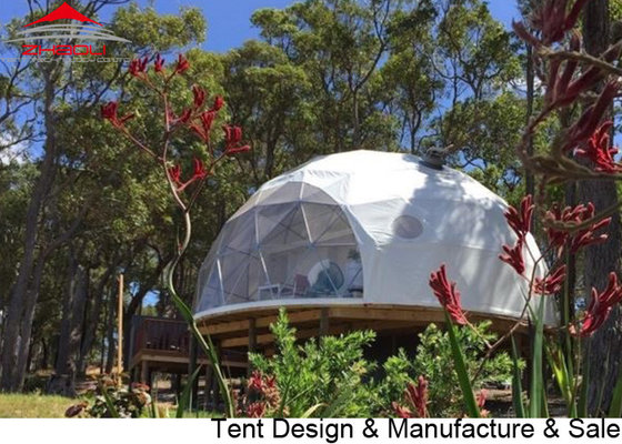 Luxury Geodesic Dome Camping Tents Diameter 8m / Outdoor Party Marquee