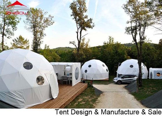 Luxury Geodesic Dome Camping Tents Diameter 8m / Outdoor Party Marquee