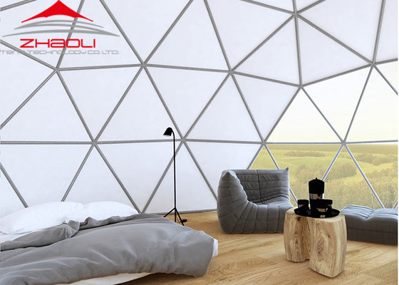 Luxury Geodesic Dome Camping Tents Diameter 8m / Outdoor Party Marquee