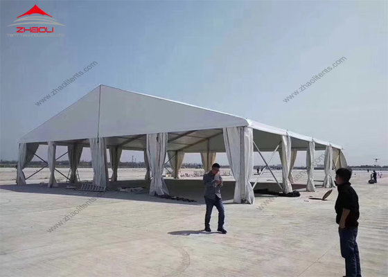 Clear Span 20 M PVC Foof Cover Outdoor Event Tent / Aluminum Frame Garden Party Marquee