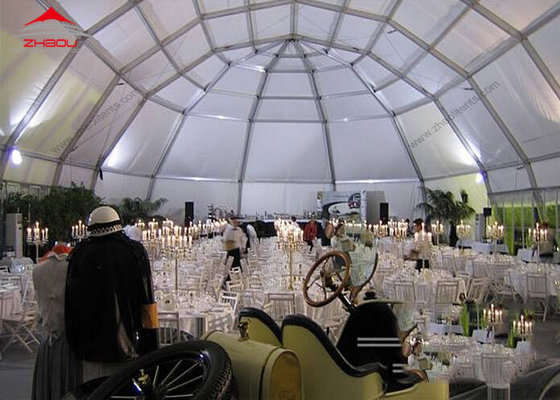 Aluminum Frame Transparent Marquee Tent Outside With Unique Decorations