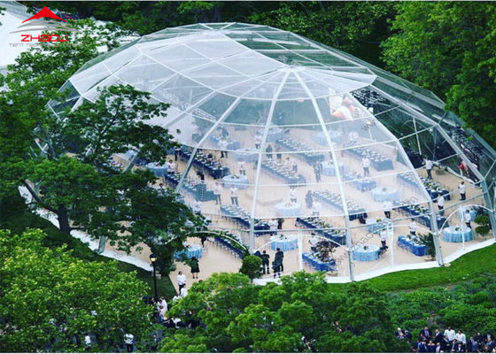Aluminum Frame Transparent Marquee Tent Outside With Unique Decorations