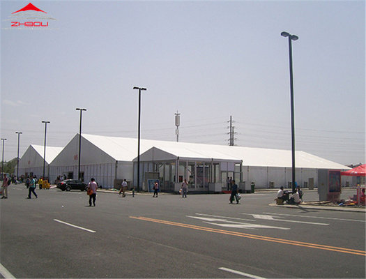 20M Large Outdoor Event Tent For Party / Exhibition With White PVC Roof Cover