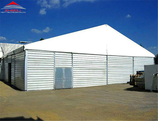 Anti - UV Radiation Industrial Storage Tents With Galvanized Steel Insert Connectors