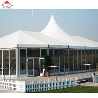 Custom High Peak Tension Tents For Exhibition With Flame Retardant PVC Coated