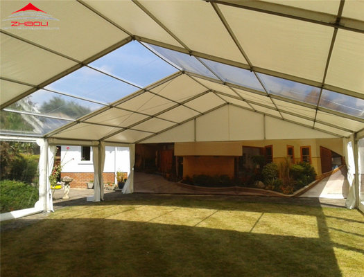 Large Marquee Party Tent With PVC Sidewalls / Commercial Wedding Marquee