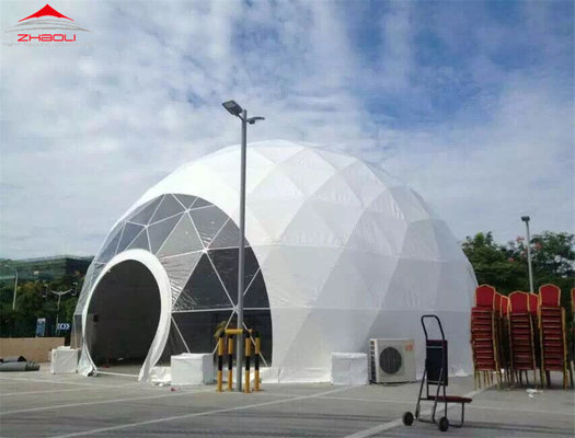 Custom Outside Geo Dome Tent 10m Diameter Waterproof With Steel Frame