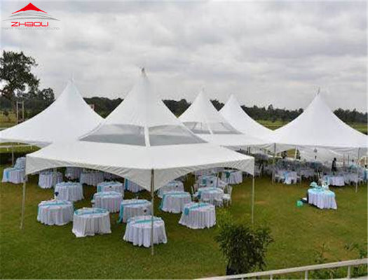 Small Outside Movable Flame Retardant Pagoda Party Tent Easy To Clean