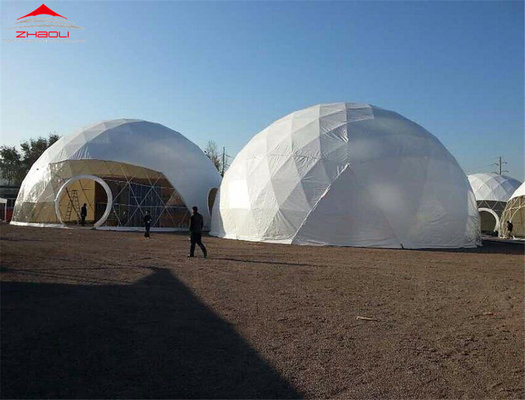 Fire Retardant Geodesic Dome Tent With Double Coated PVC Fabric