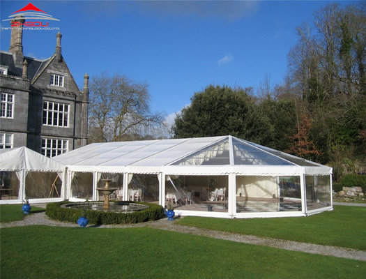 2000 People White PVC Fabric High Peak Tent Easy To Carry And Transport