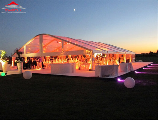 Anti - Fungus Rainproof PVC Clear Span Tent Mainprofile 203*112*4mm
