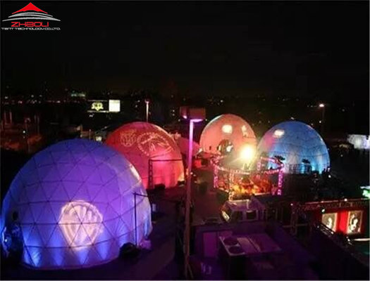 Stable Strcuture Geodesic Dome Tent With Clear Roof Cover For Outdoor Events B1 M2 CE