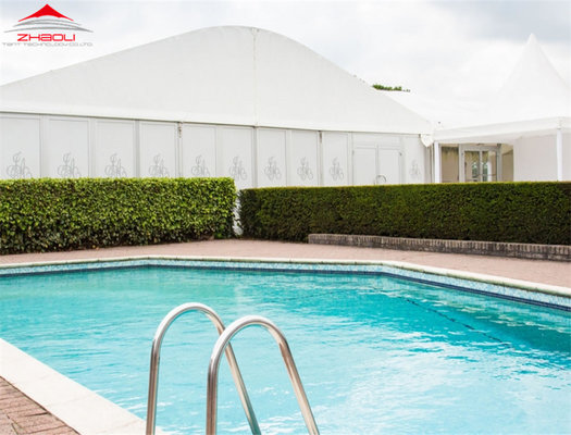 1000 People Event Marquee Party Tent With PVC Sidewalls / Outdoor Wedding Tent