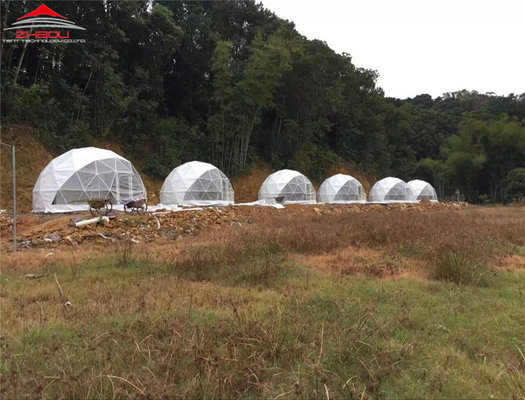 Customized Size Geodesic Dome Tent / UV - Resistant Garden Wedding Tent