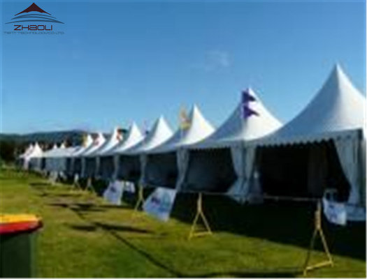 PVC Fabric Pagoda Trade Show Tent Strong Wind Resistant And UV Resistant