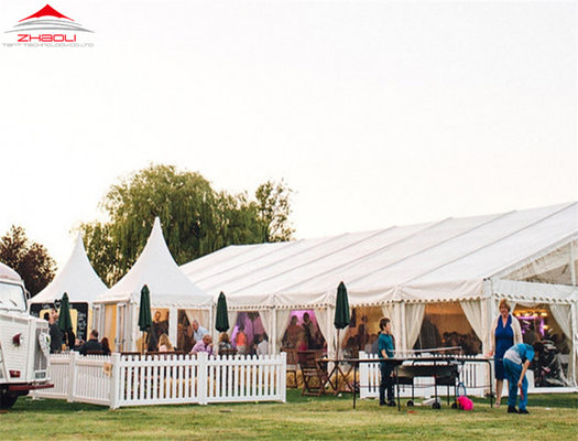 PVC Walls Outdoor Event Tent With Lining / Luxury Wedding Marquee