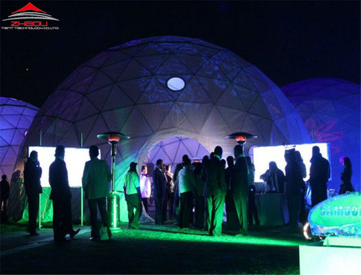 Waterproof Aluminum Half Dome Tent With PVC Walls And Customized Logo